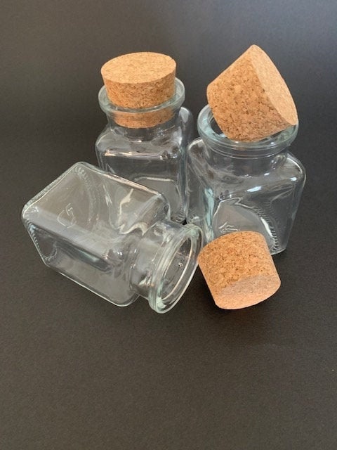 Mini Glass Spice Jars With Personalised Labels | Etsy