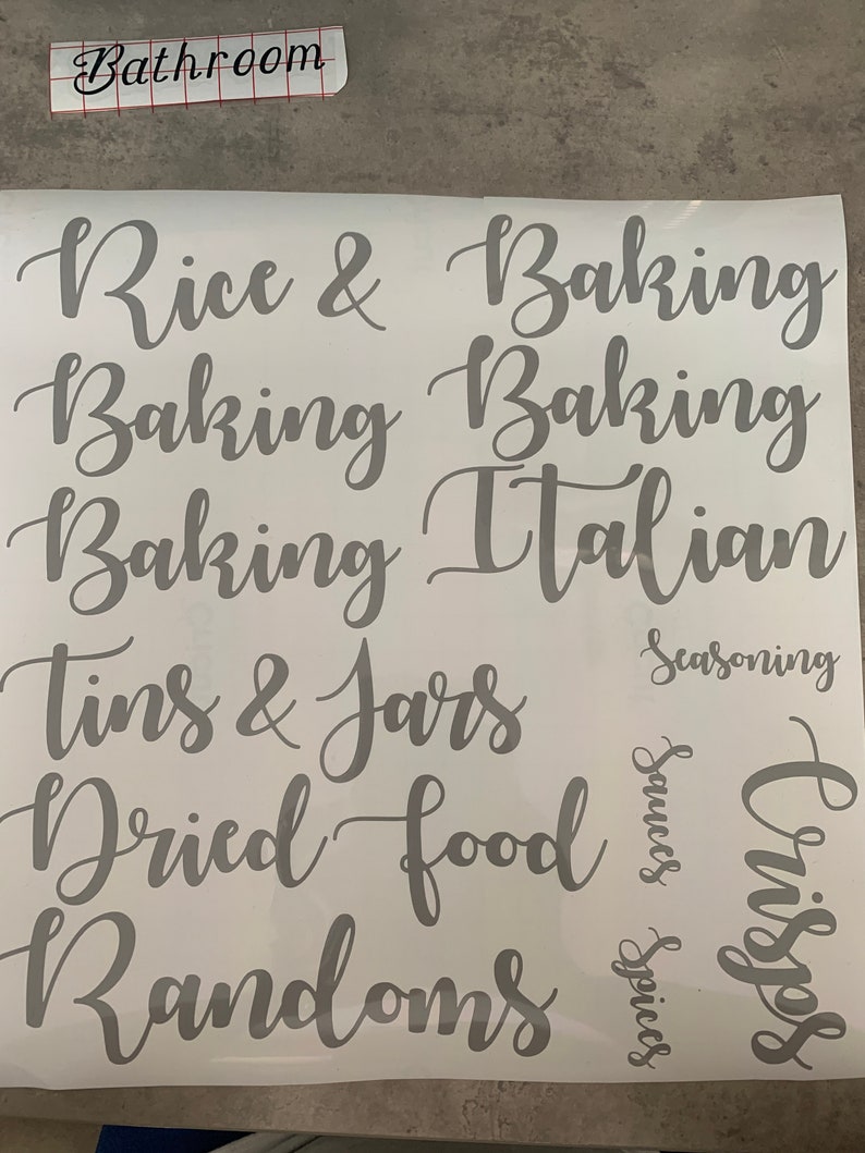 Vinyl Decal Labels - Etsy