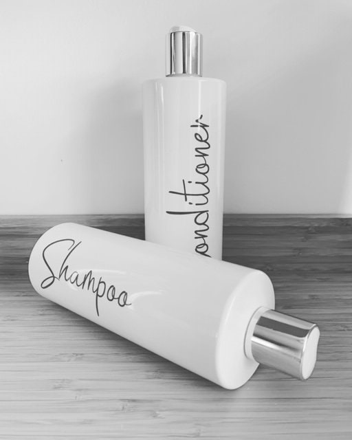 Personalised Flip Cap Shampoo Bottles - Etsy