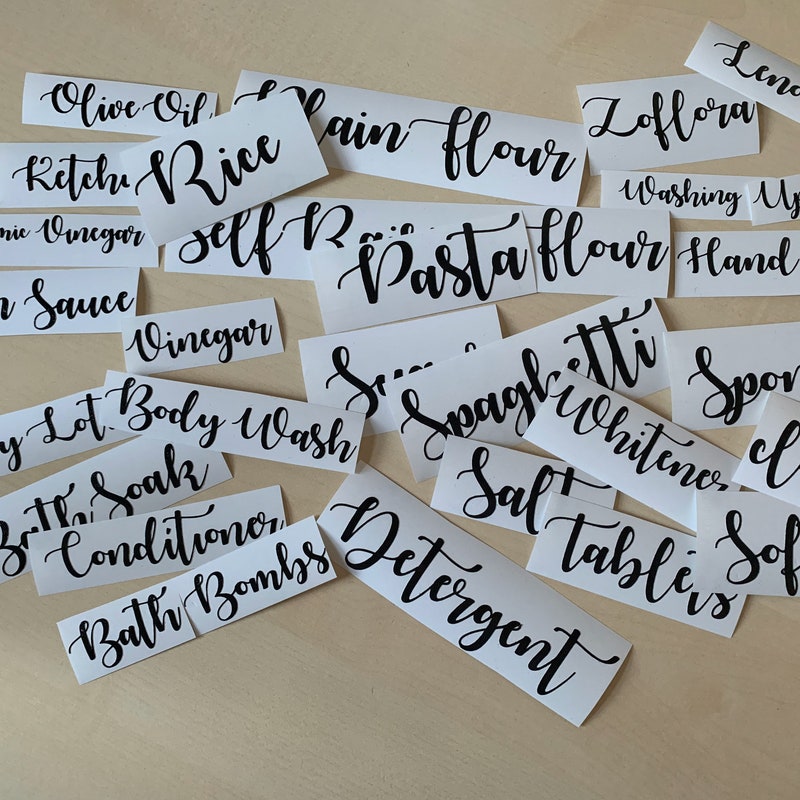 Vinyl Labels - Etsy