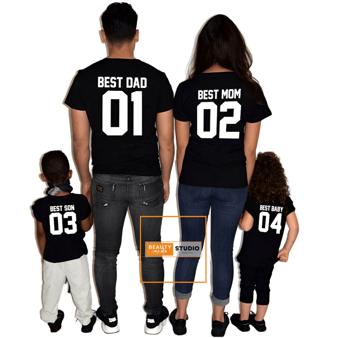 Matching Family T-shirts, Best Mom Dad Son Baby, Personalized Gift - Etsy