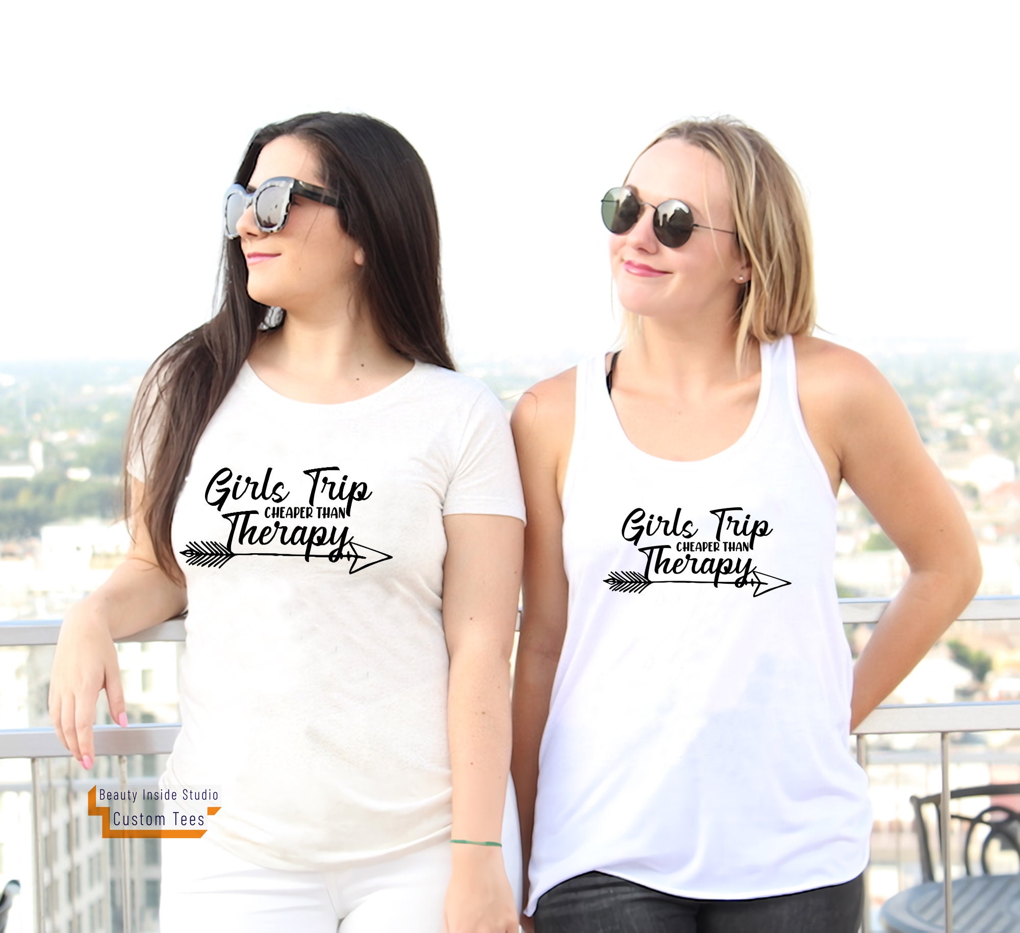 Girl's Trip Cheaper Than Therapy 2021 Shirt, Girls Night Out Shirt ...