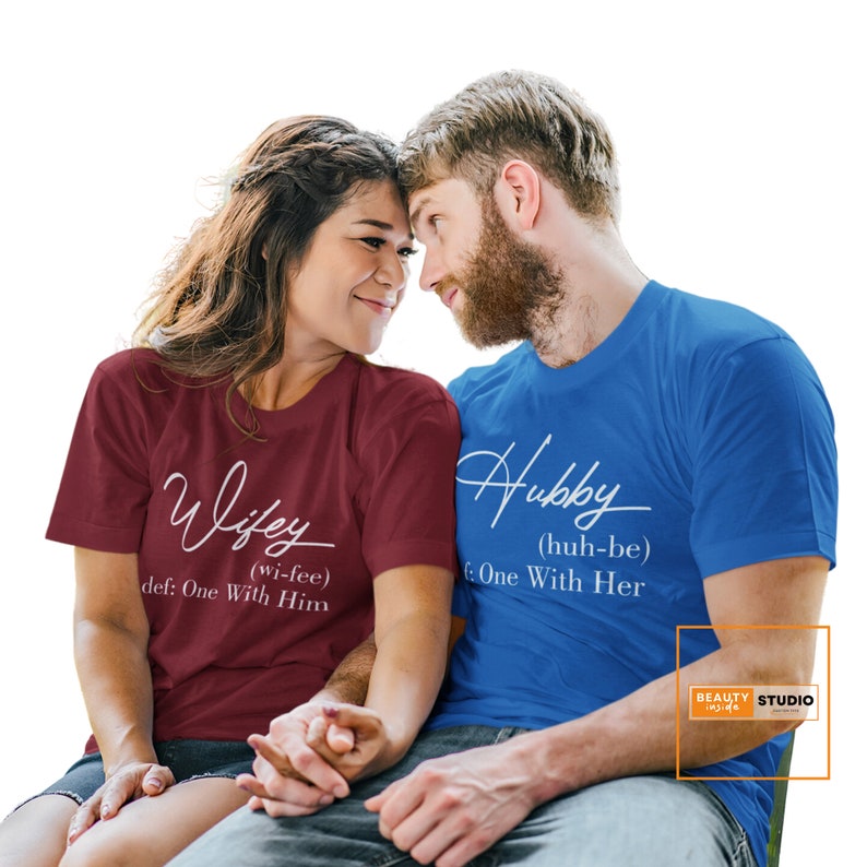 Hubby Wifey Matching Couple Shirts, Wedding Gift - Etsy