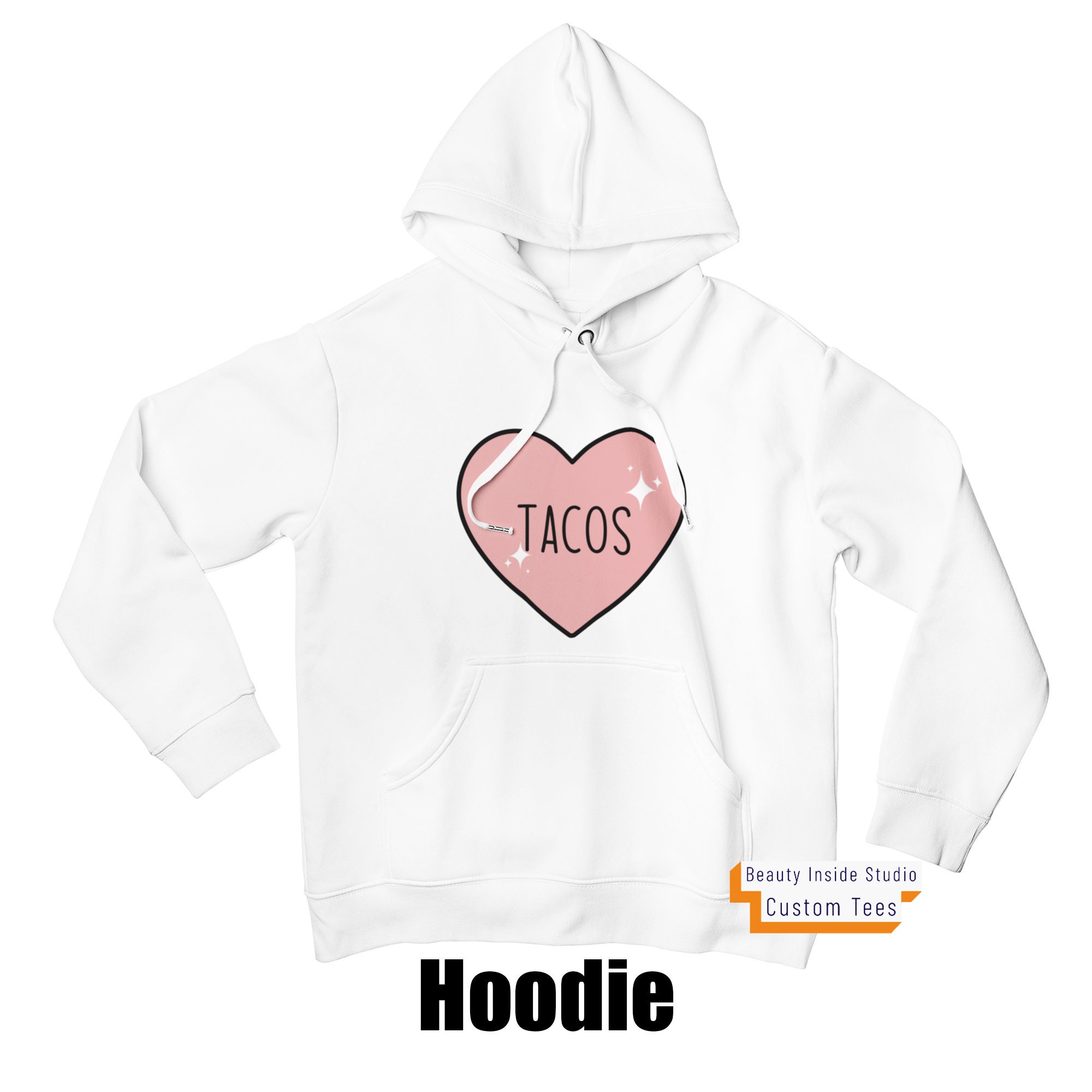 I Love Tacos Shirt, I Heart Tacos Shirt, Authentic Mexican Cuisine ...