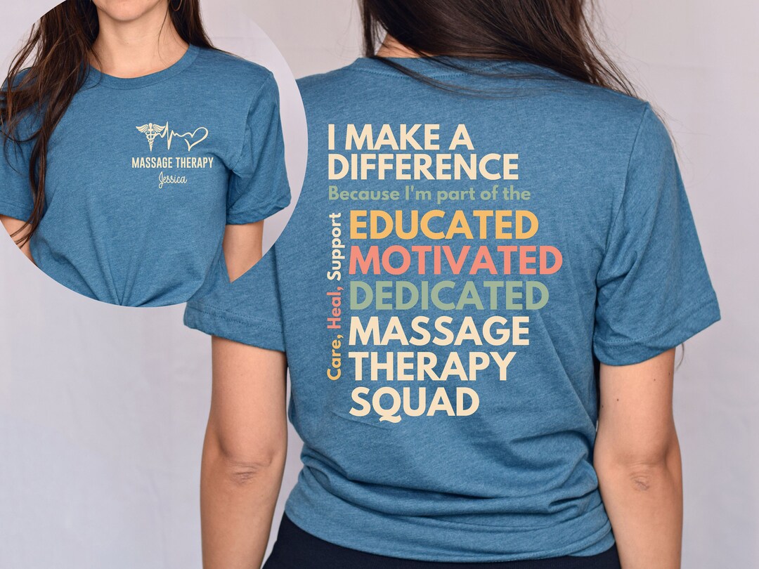 Personalized Massage Therapy Squad Shirt, Long Sleeve, Sweatshirt ...