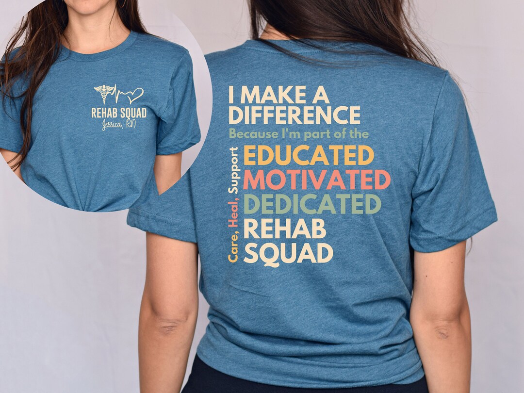 Personalized Rehab Squad Shirt, Long Sleeve, Sweatshirt, Hoodie, Gift ...