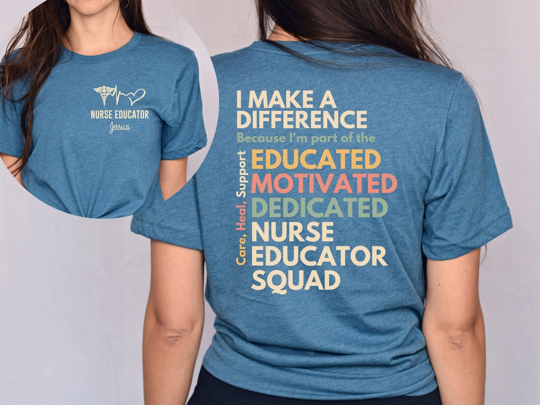 Personalized Nurse Educator Squad Shirt, Long Sleeve, Sweatshirt ...