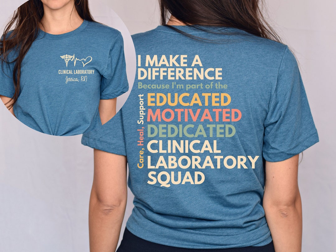 Personalized Clinical Laboratory Squad Shirt, Long Sleeve, Sweatshirt ...