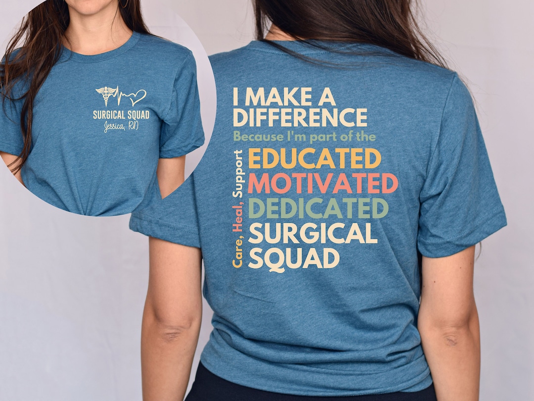 Personalized Surgical Squad Shirt, Long Sleeve, Sweatshirt, Hoodie ...