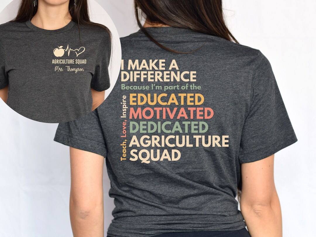 Personalized Agriculture Squad Shirt, Long Sleeve, Sweatshirt, Hoodie ...