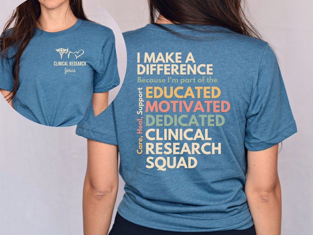Personalized Clinical Research Squad Shirt, Long Sleeve, Sweatshirt ...