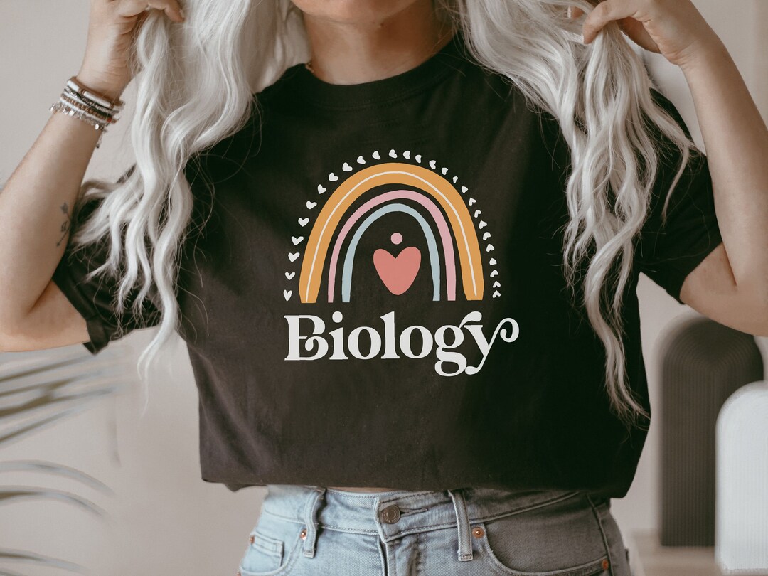Biology Shirt, Hoodie, Sweatshirt, Tank Top, Gift, Rainbow Tee, Biology ...