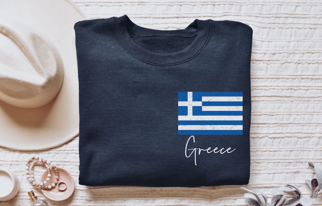 Greece Flag Shirt, Hoodie, Sweatshirt, Tank Top, Gift, Pocket, Greece ...