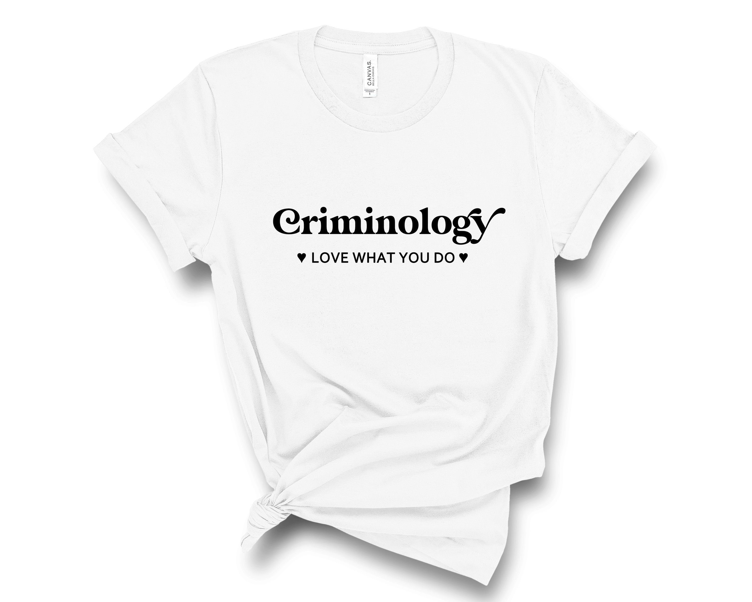 Criminology shirt gift forensics Criminologist Criminology | Etsy