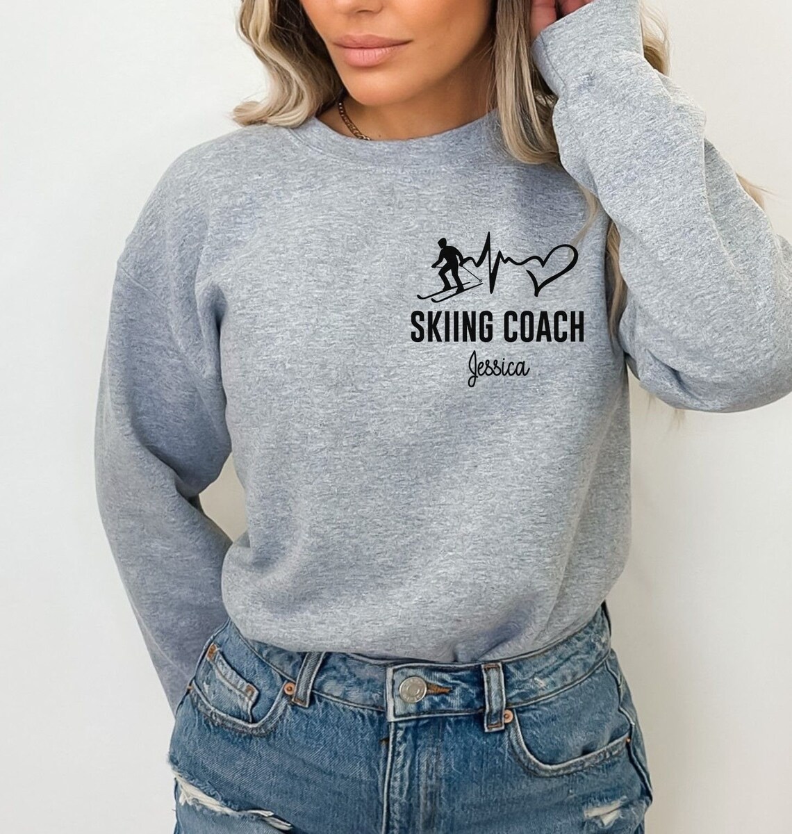 Personalized Skiing Coach Shirt, Long Sleeve, Sweatshirt, Hoodie, Gift ...
