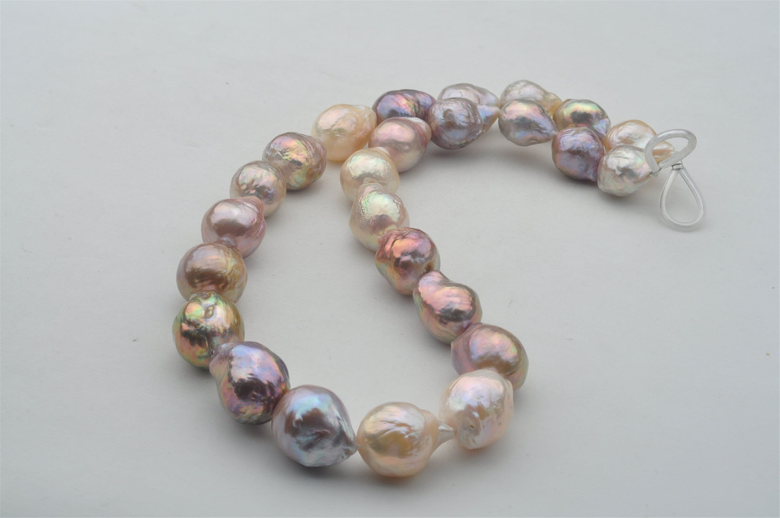 Baroque Loose Pearl Strand With Metallic Color for Necklace Design ...