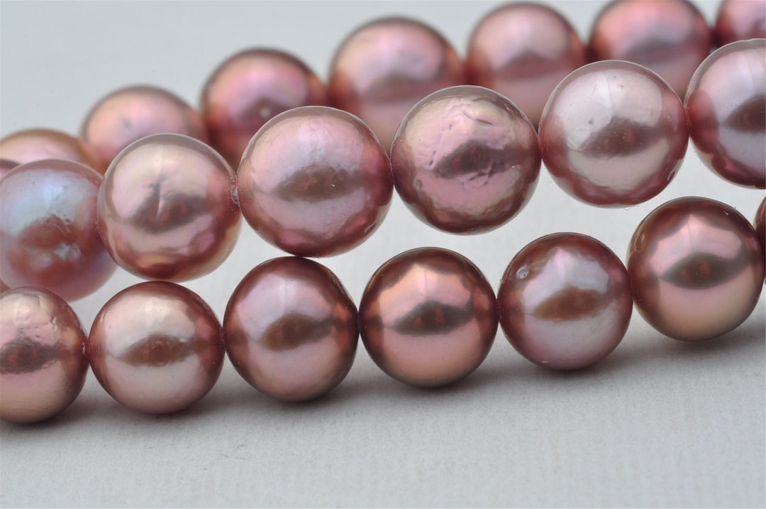 Natural Metallic Purple Edison Pearl Beads---ads001 - Etsy