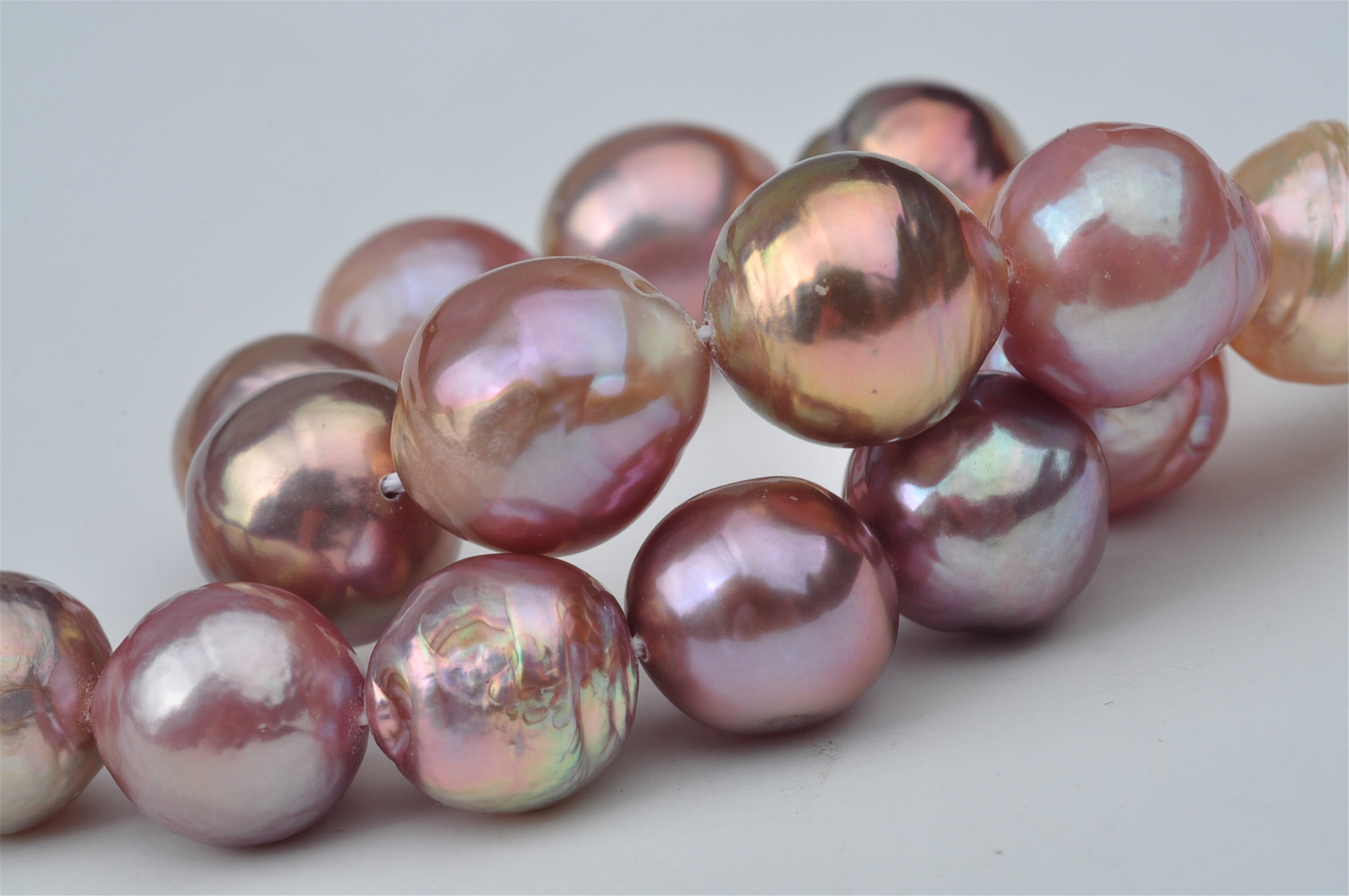 Edison Pearl Strand With Natural Rainbow Coloreae003 - Etsy