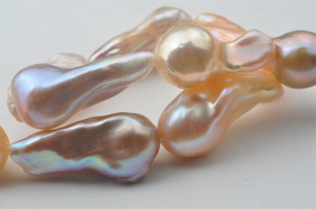 Fireball Loose Pearl Strand With Metallic Color for Necklace Design ...