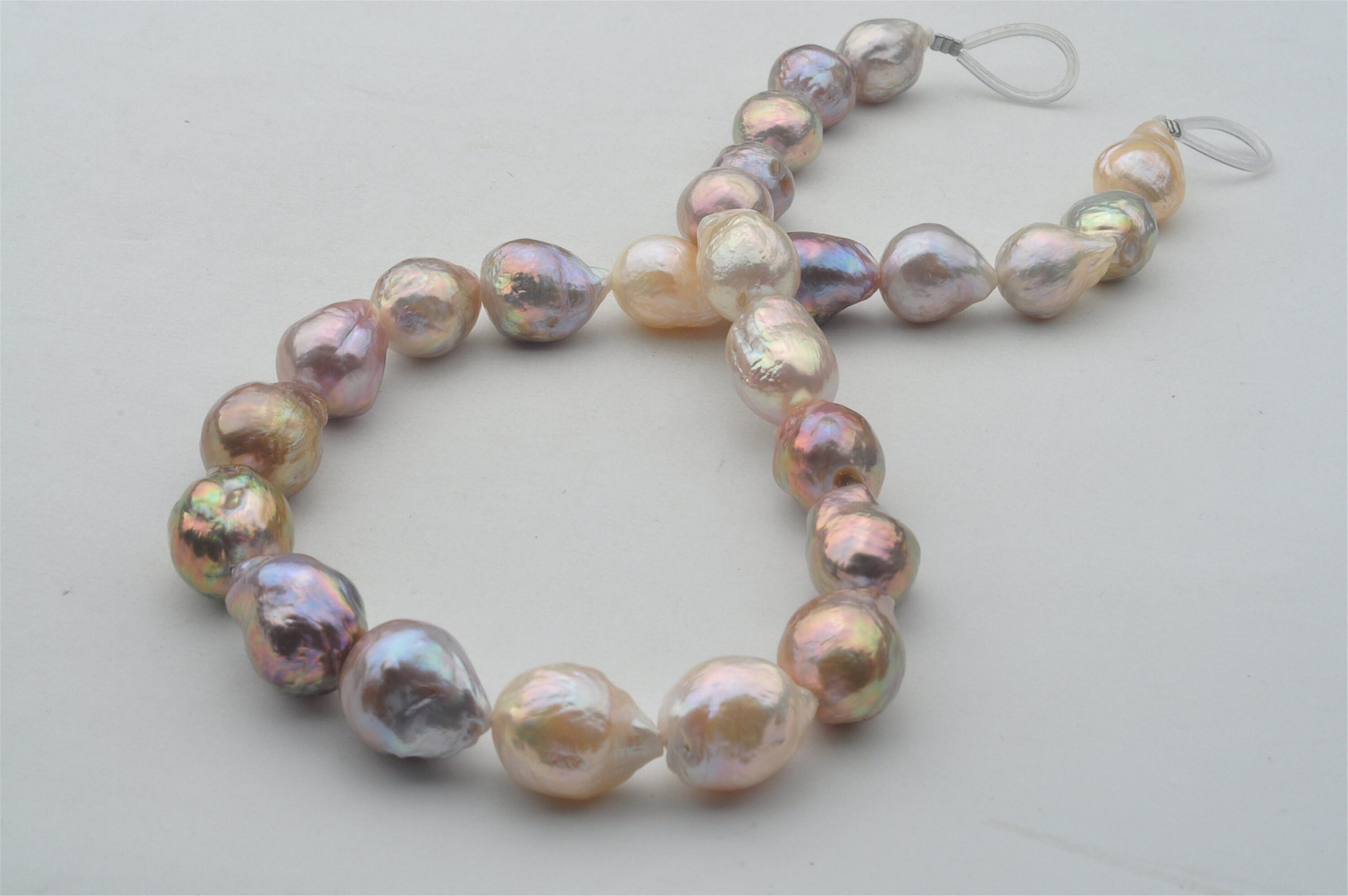 Baroque Loose Pearl Strand With Metallic Color for Necklace Design ...