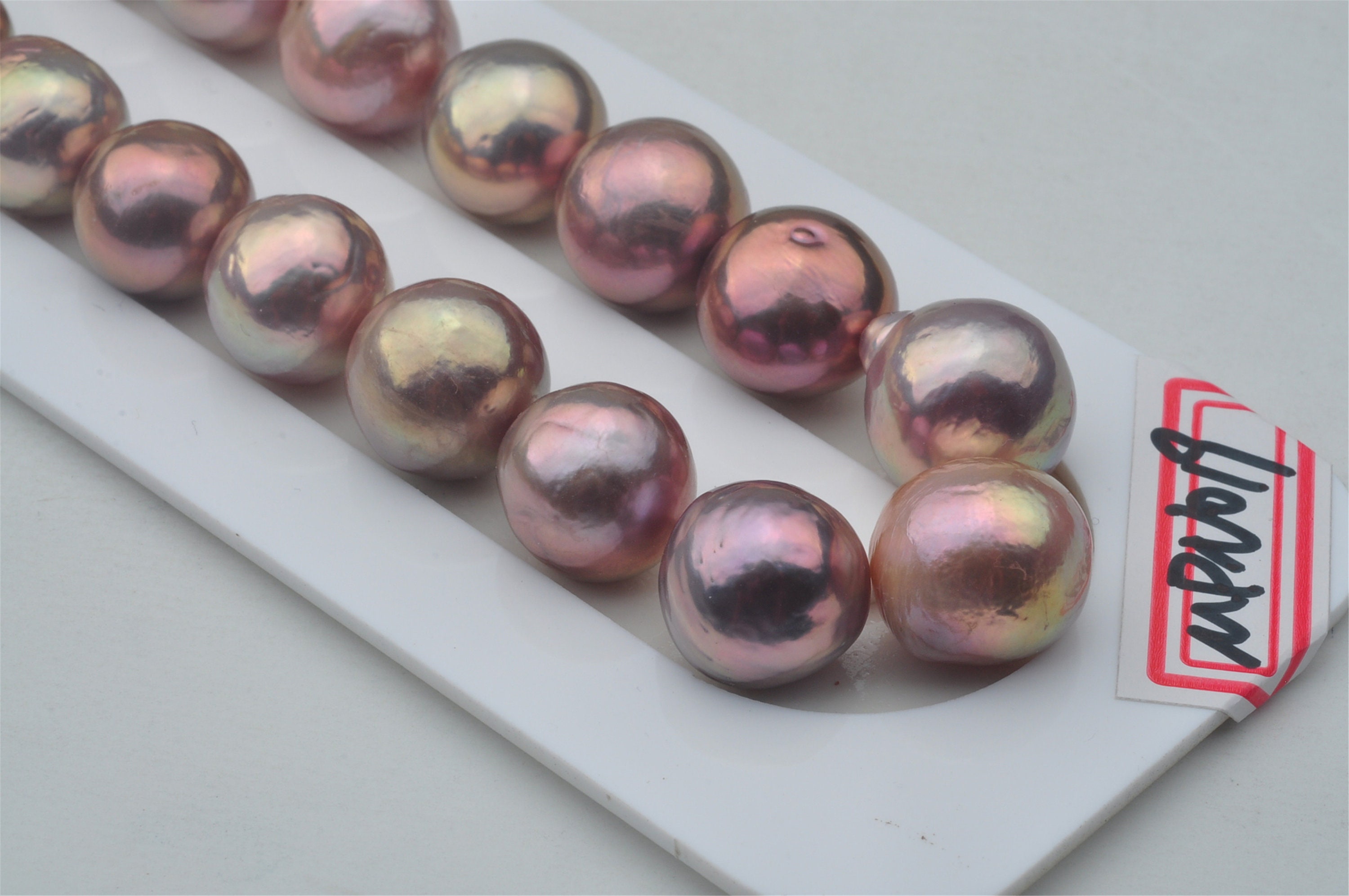 Natural Metallic Color Edison Loose Pearls for Necklace - Etsy
