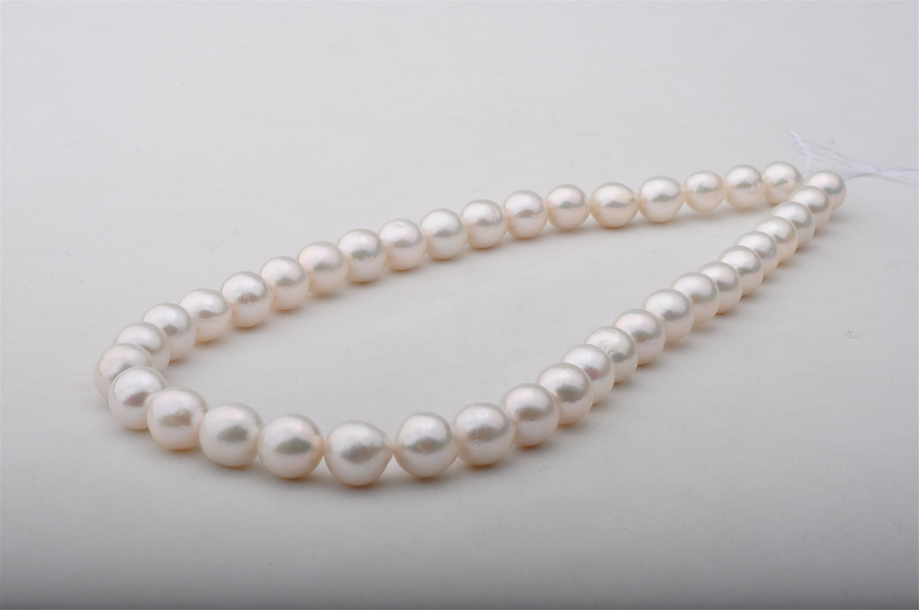 Freshwater Nucleated Pearl Strand With Natural White Color,edison Pearl ...