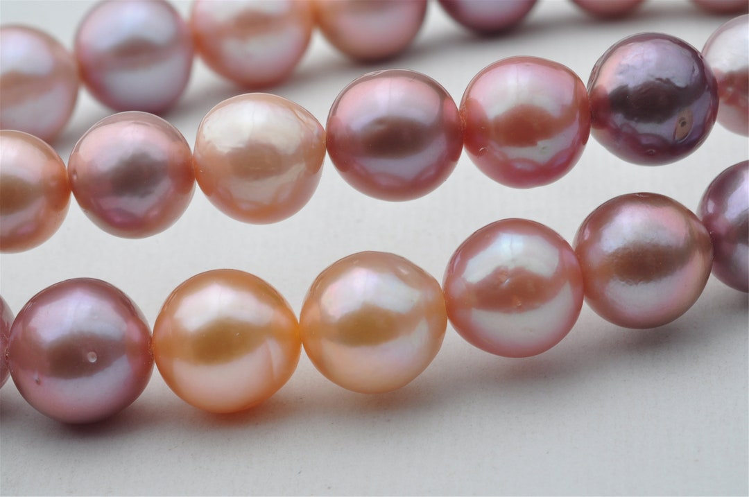 Natural Metallic Rainbow Color Edison Pearl Beads---ads012 - Etsy