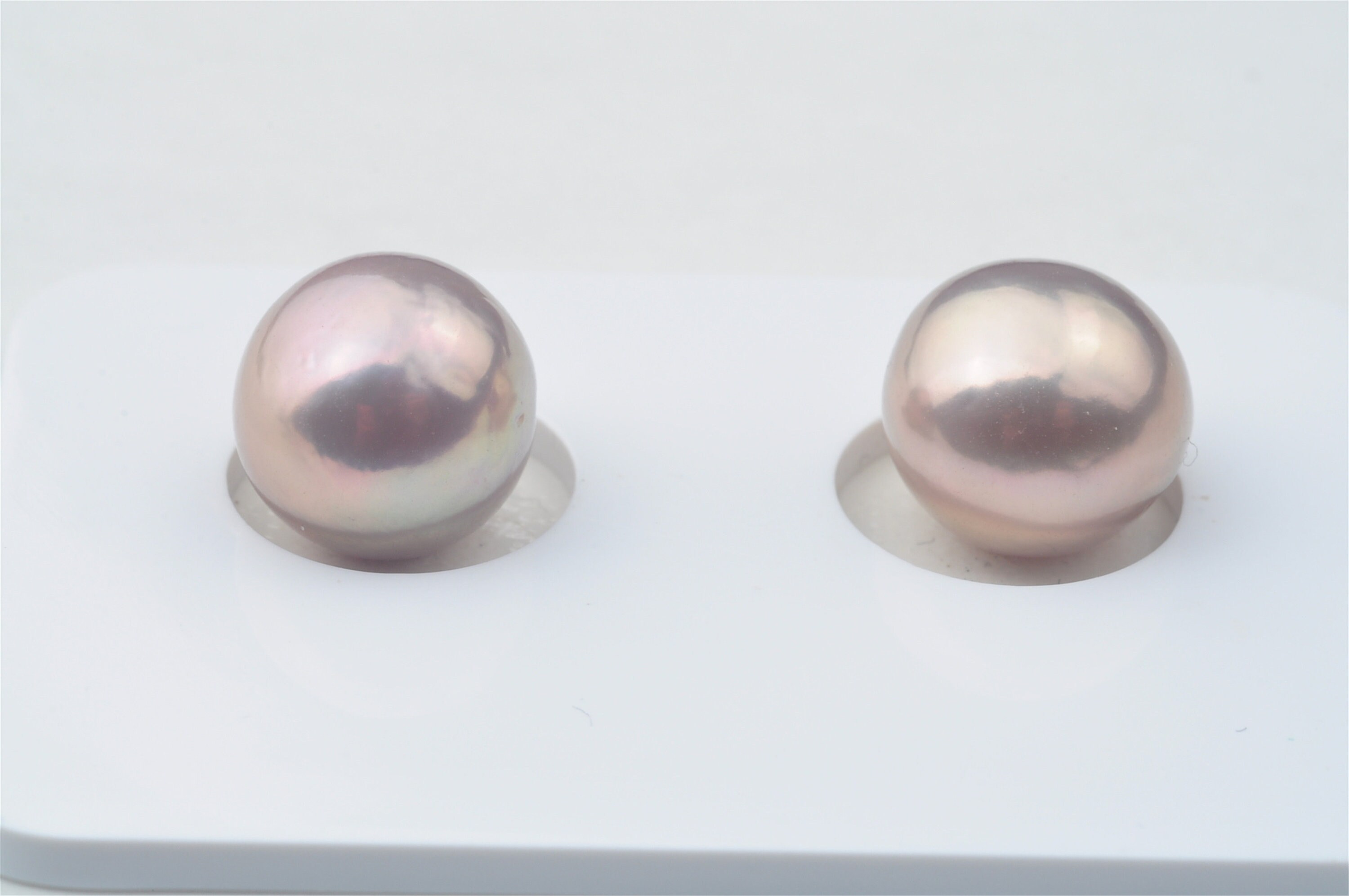 Natural Light Metallic Color Edison Pearl Pair for Earrings Design ...
