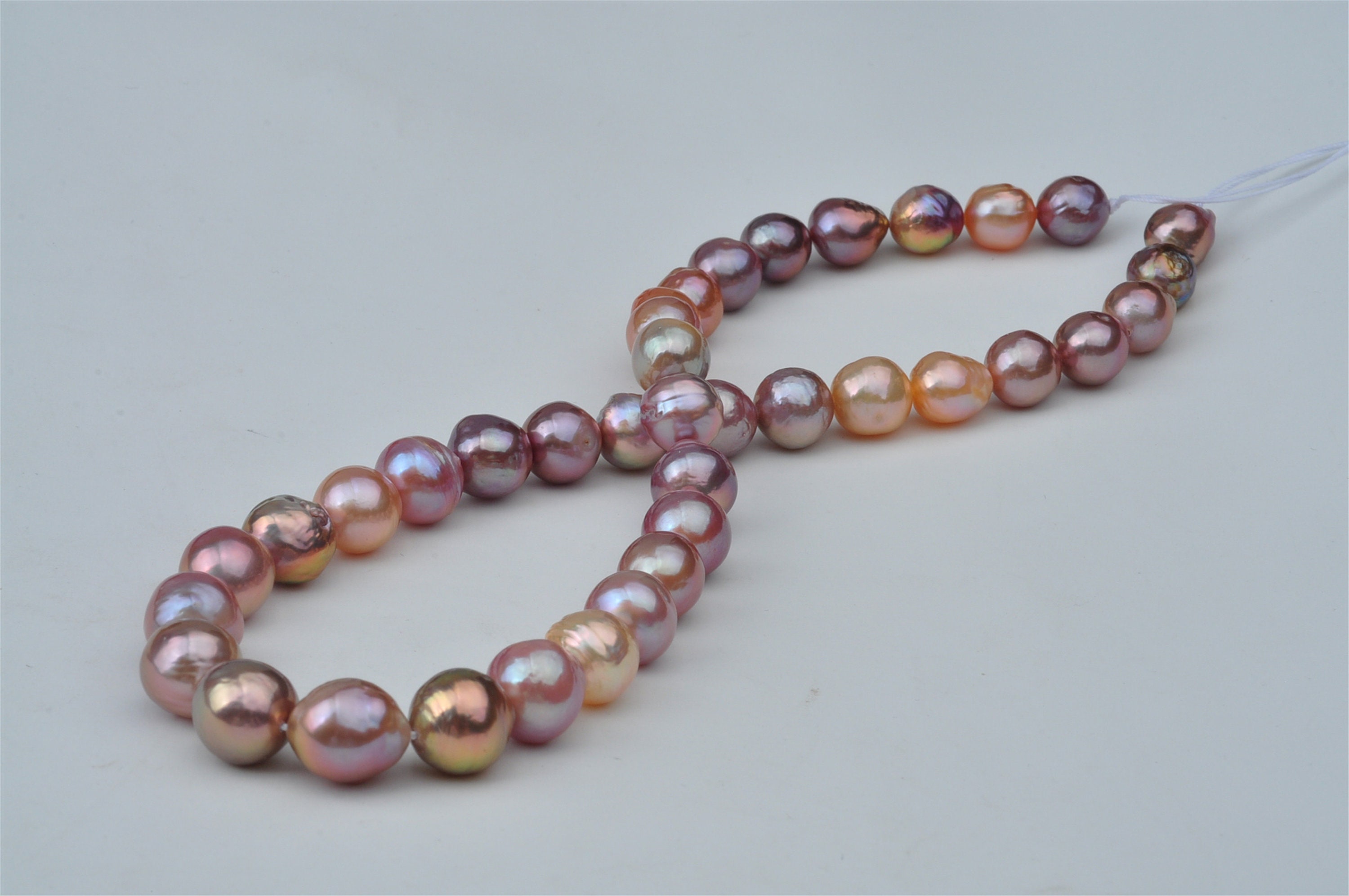 Edison Pearl Strand With Natural Rainbow Color---eae003 - Etsy