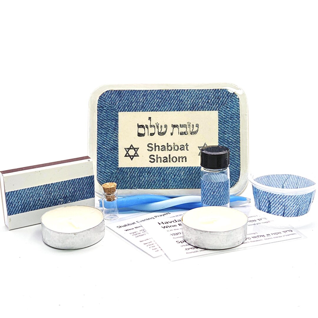 10 Piece Shabbat/havdalah Travel Kit - Forever in Blue Jeans - Etsy