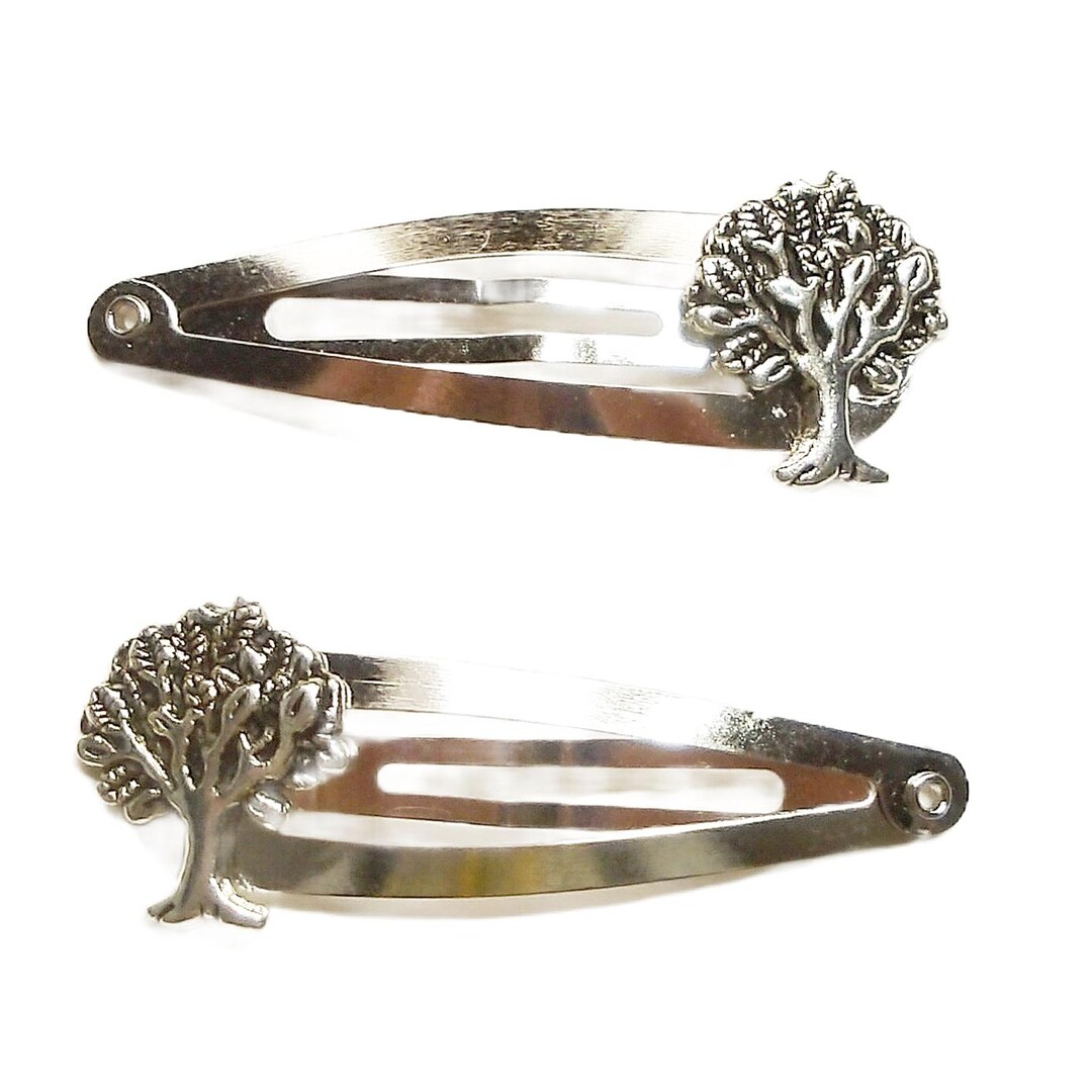 Kippah/yarmulke Clips - Silver Tree of Life on Silver Clips - Etsy