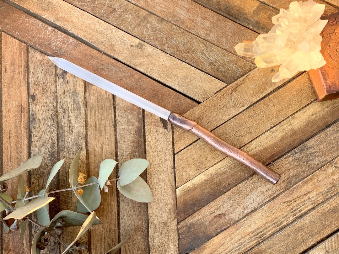 Selenite Wand | Magic Wand | Wiccan Witch | Manifestation Wand | Altar ...