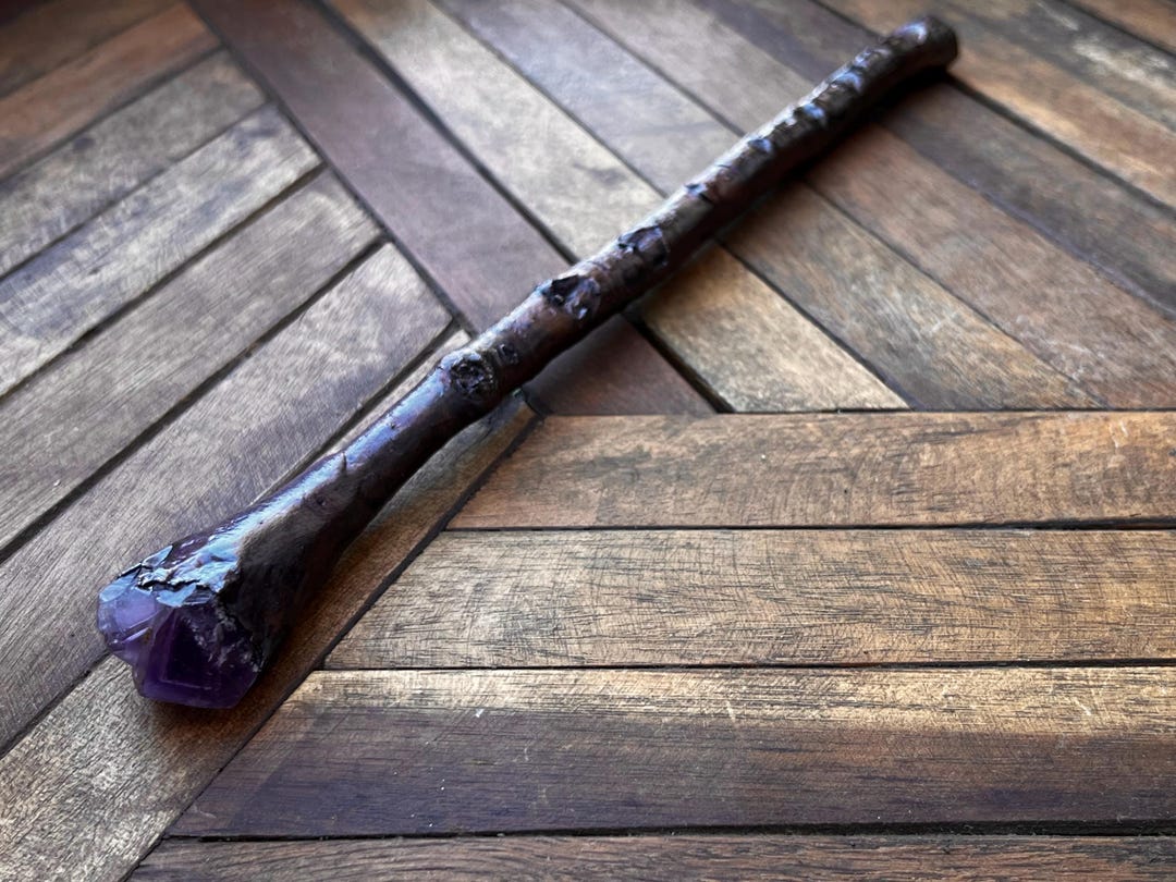 Copper Amethyst Crystal Scepter Wand | Magic Wand | Wiccan Witch ...
