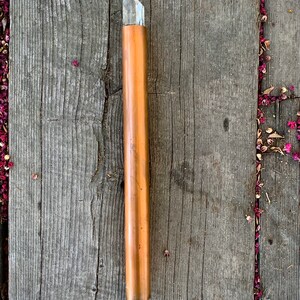 Mega Copper Quartz Crystal and Malachite Wand Magic Wand Wiccan Witch ...