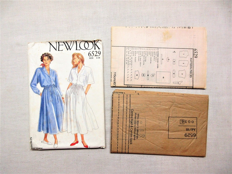 Size 6 to 18 Dress Pattern: Uncut Simplicity New Look 6529. 1980s - Etsy
