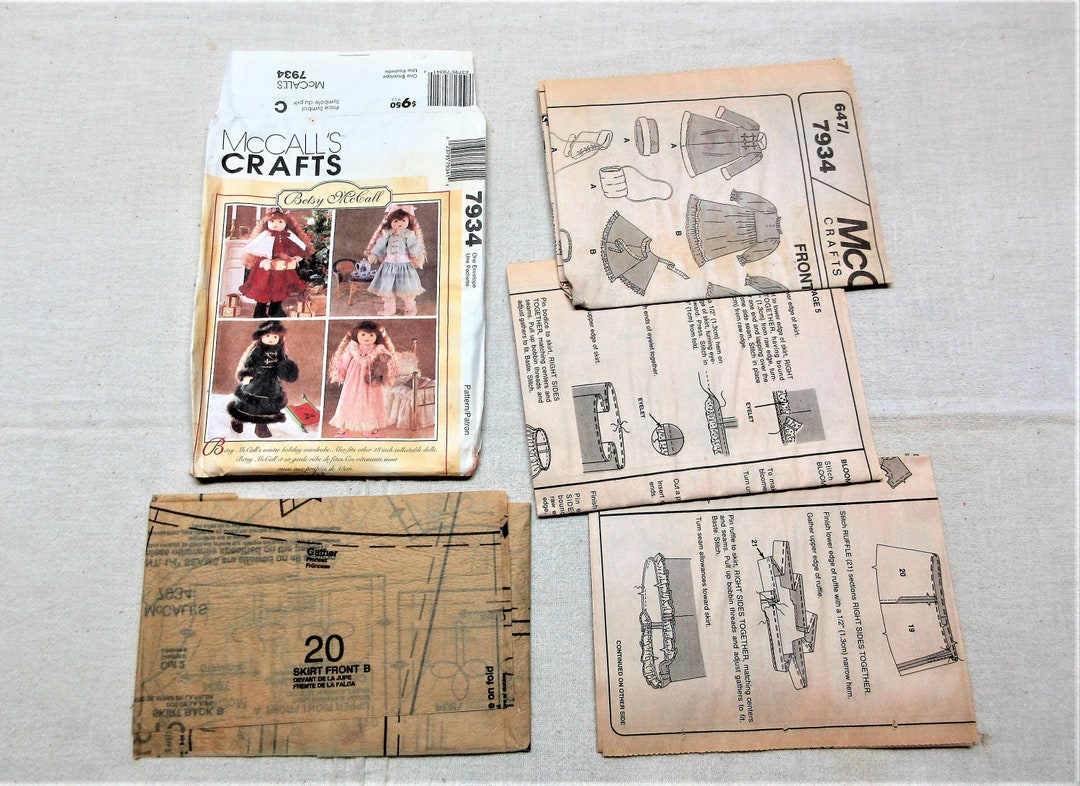 Large Doll Clothes Patterns. Betsy Mccall Clothes for the 18 Inch Doll ...