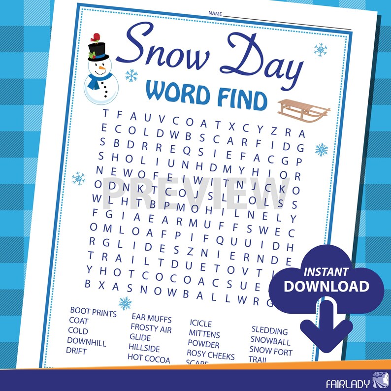 Winter Activities Pack Printable | Holiday Puzzles Variety Bundle 3 ...