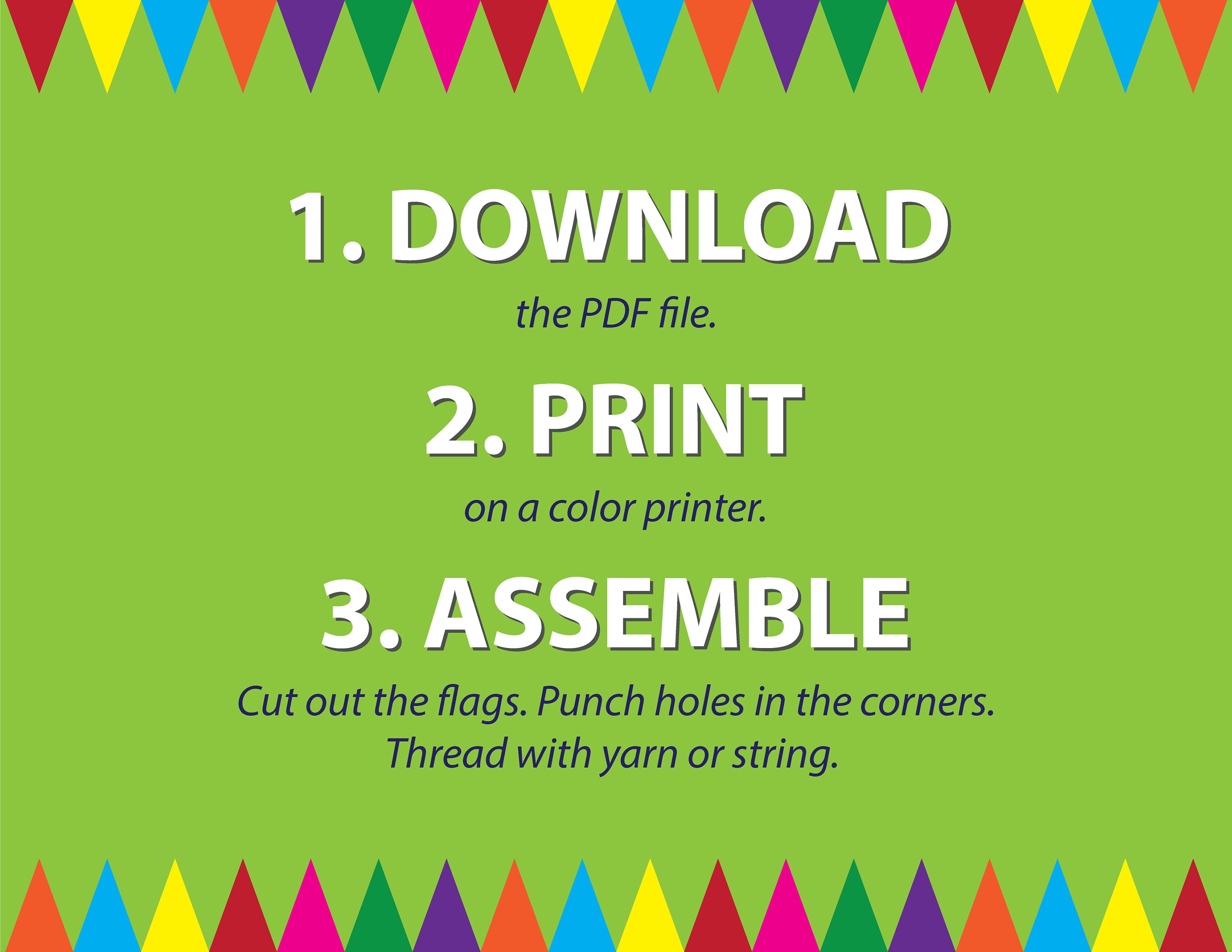 CONGRATULATIONS Printable Pennant Flag Banner | Best Downloadable Party ...