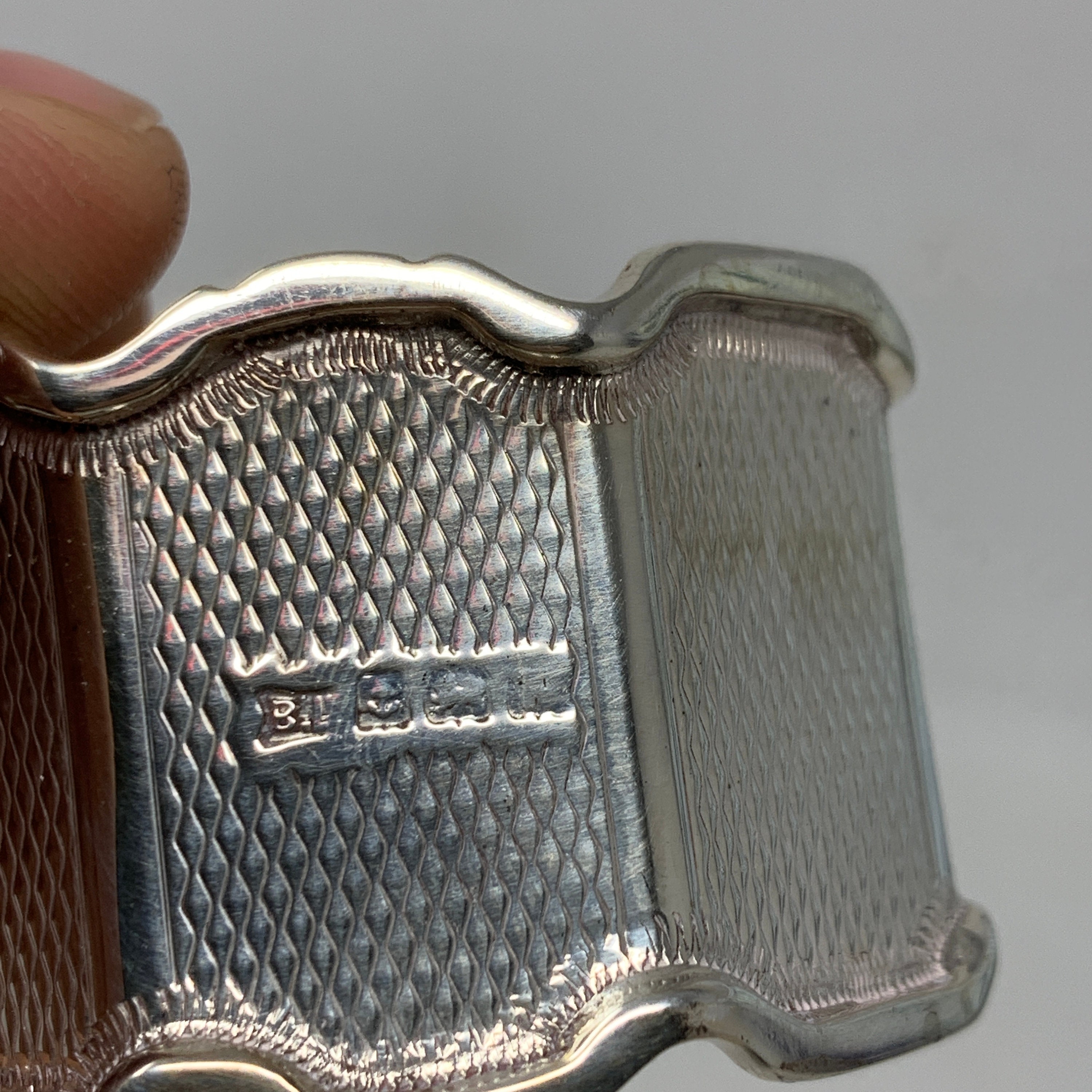 Sterling Silver Napkin Ring with hallmarks | Etsy