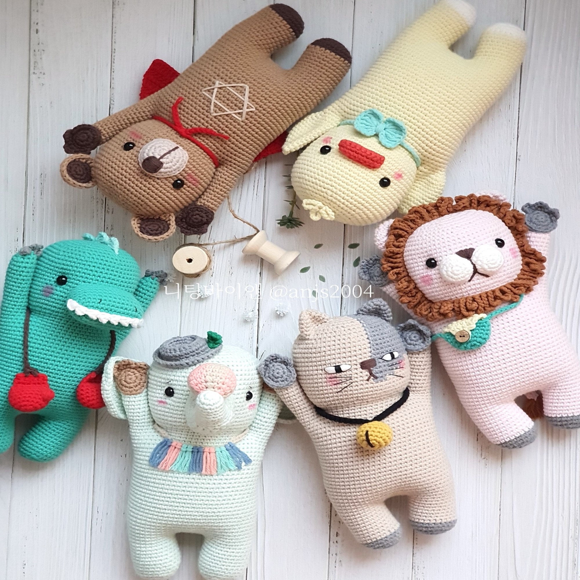 Hurray Animals PDF PATTERN Bear /crochet Doll - Etsy