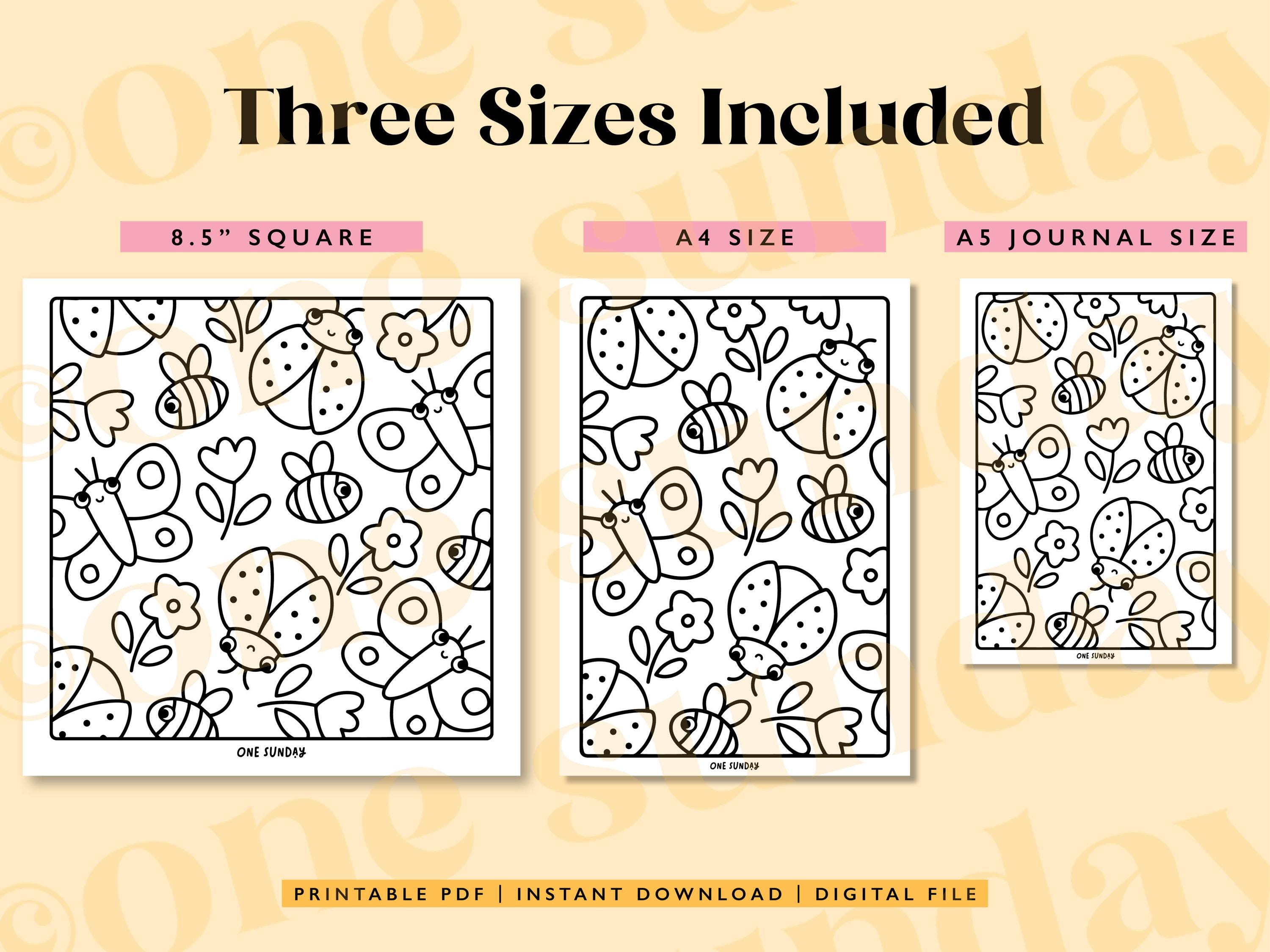 Cute and Cosy Colouring Pages, Bold and Easy Colouring, Summer ...