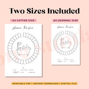 Daily Shower Tracker: A5 Printable Journal Page (digital Download) - Etsy