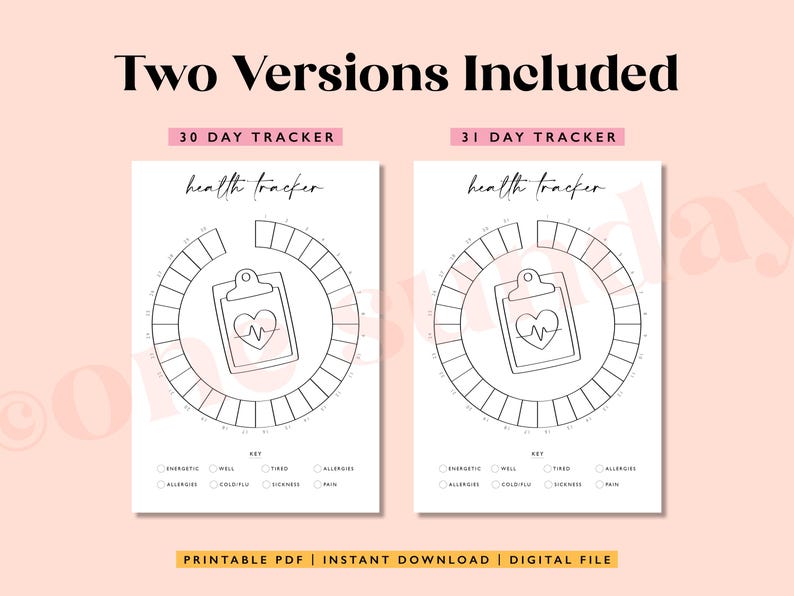 Health Tracker, Printable Journal Page, Medical Tracker, Planner Page ...