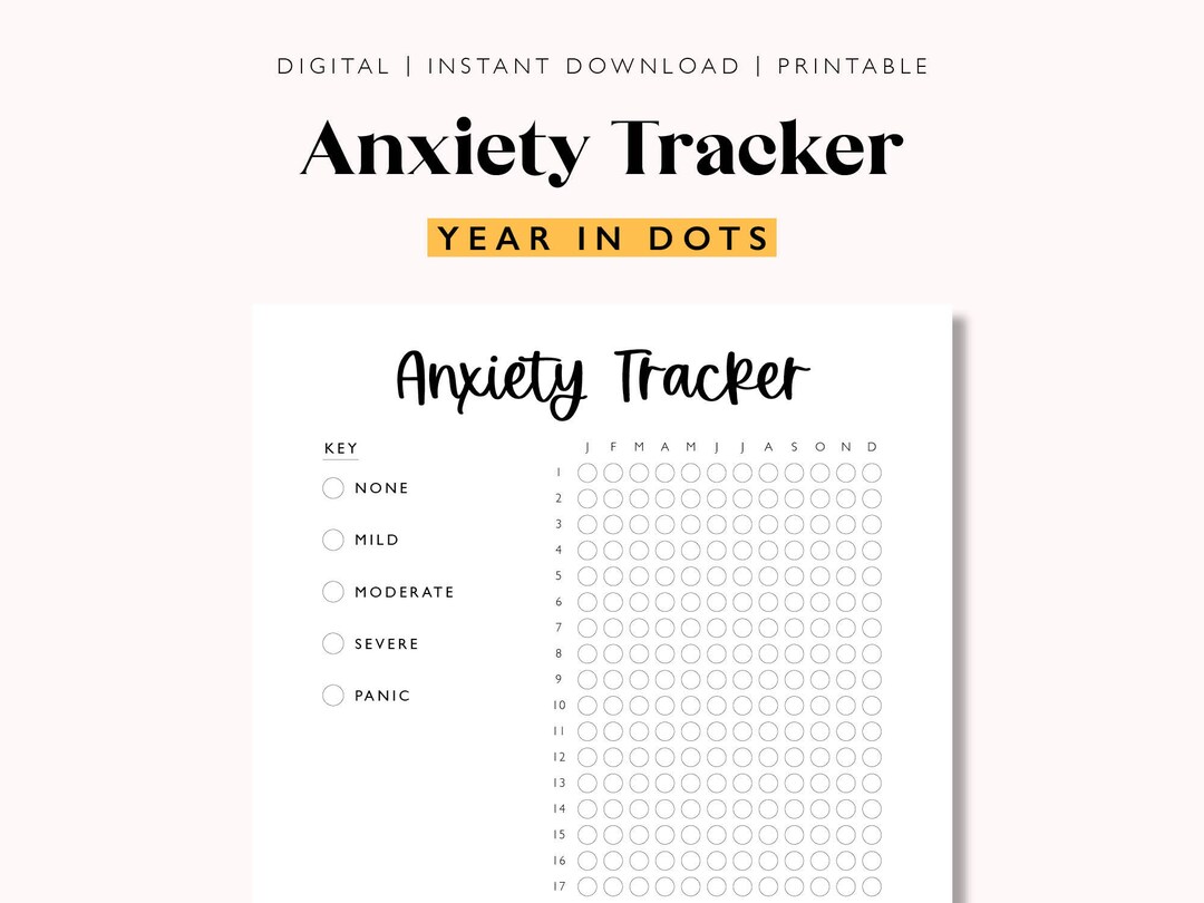 Anxiety Journal Printable, A5 Anxiety Tracker Anxiety Journal, Anxiety ...