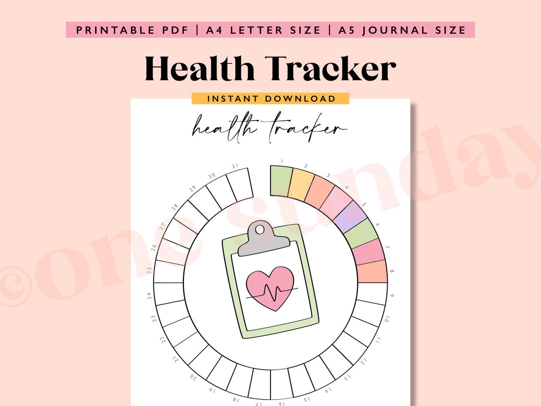 Health Tracker, Printable Journal Page, Medical Tracker, Planner Page ...