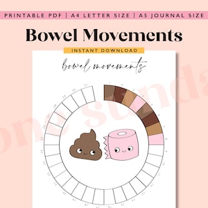 Bowel Movement Tracker: Printable Health Journal (PDF) - Etsy