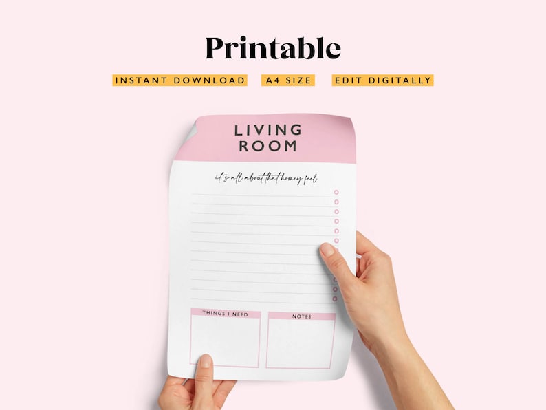 Editable Room Cleaning Checklist: Printable Cleaning Schedule (PDF) - Etsy
