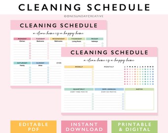 Habit Tracker Printable Before & After Kids Chore Checklist - Etsy