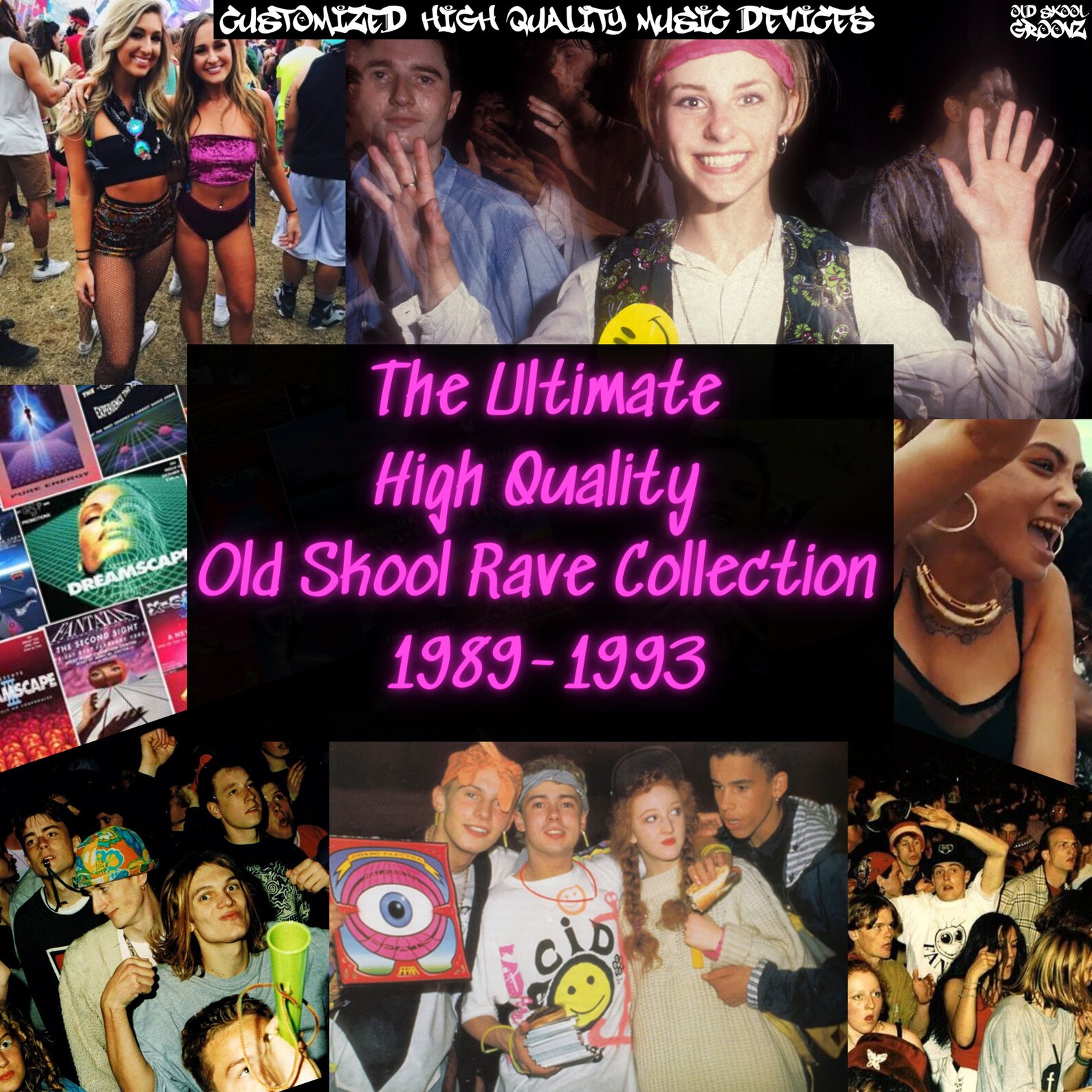 The Best Old Skool Rave Collection 1989-1993 Hardcore Drum | Etsy