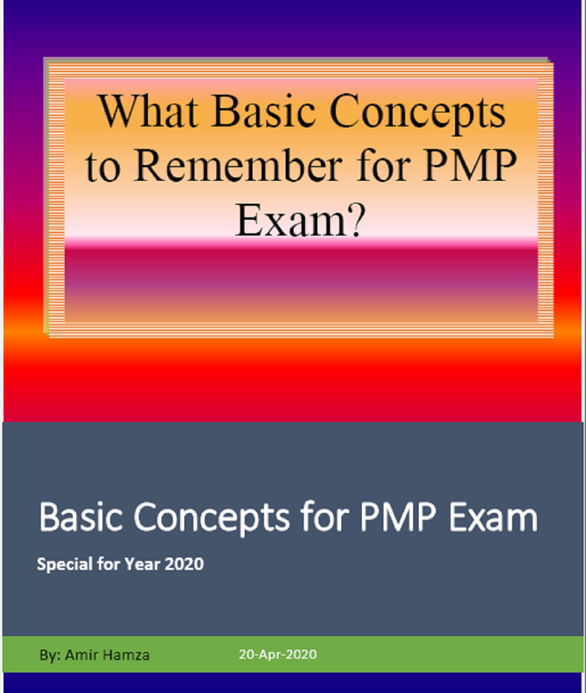 Basic Concepts for PMP Exam - Etsy